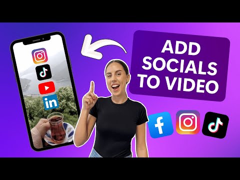 How to add social media icons to a video (FREE)