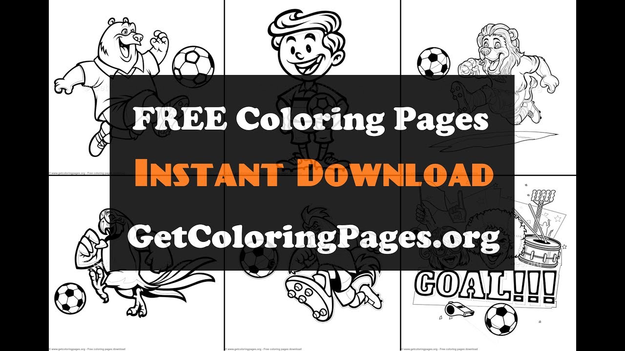 World cup soccer coloring pages