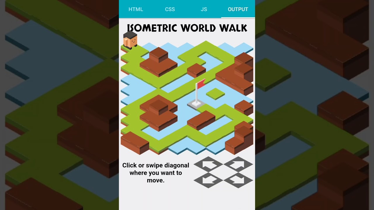 Isometric World Game with the twist of HTML, CSS and JS