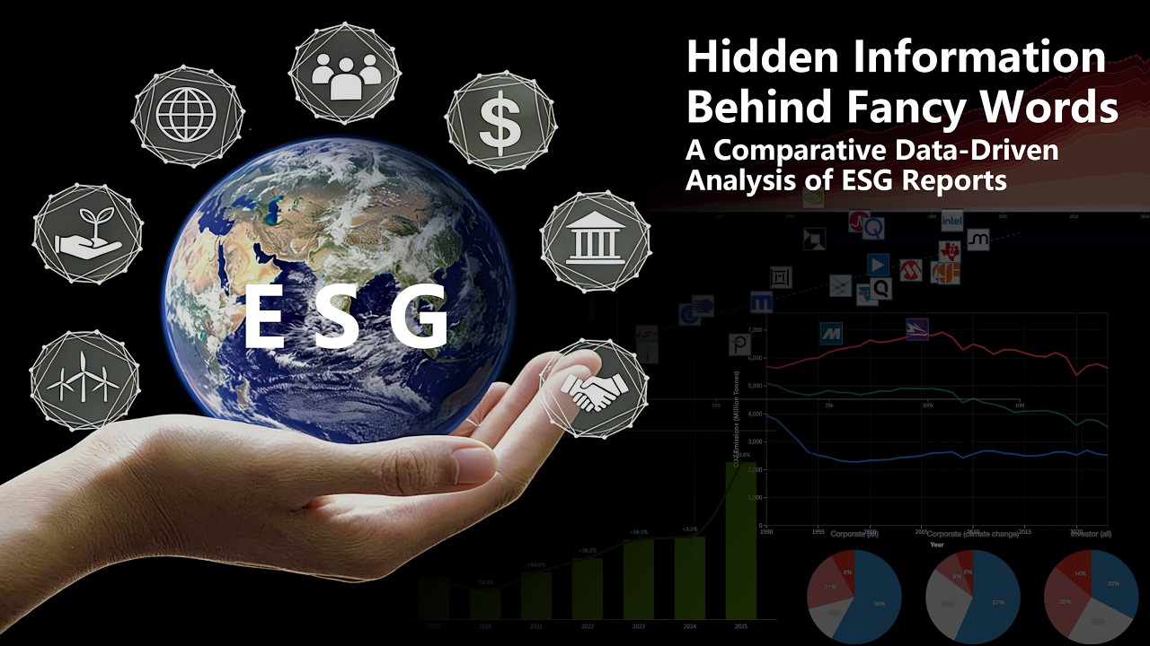 Hidden Information Behind Fancy Words: A Comparative Data-Driven Analysis of ESG Reports
