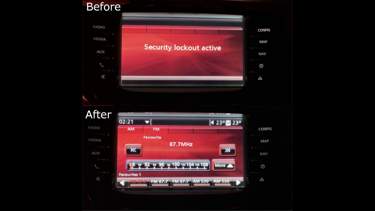 VE Commodore Headunit VIN Programming