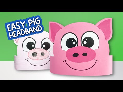 Pig Headband Craft For Kids