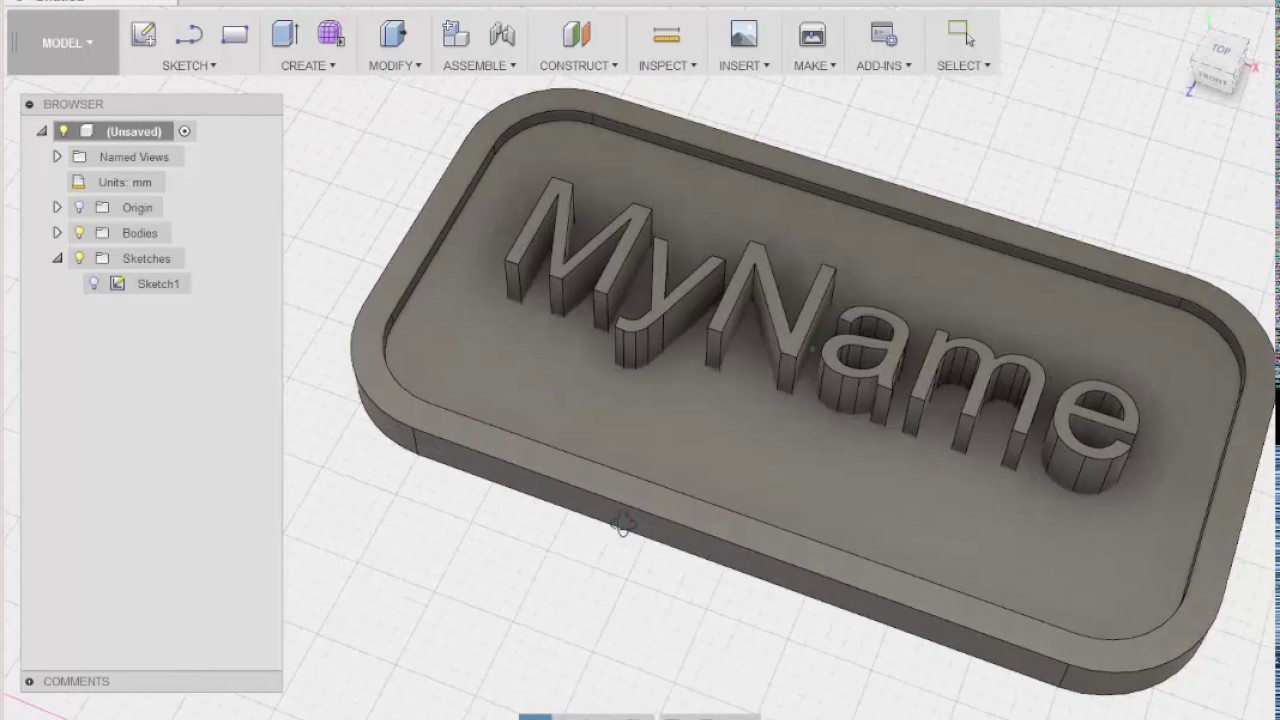 Fusion 360: Business Card for 3D Printing