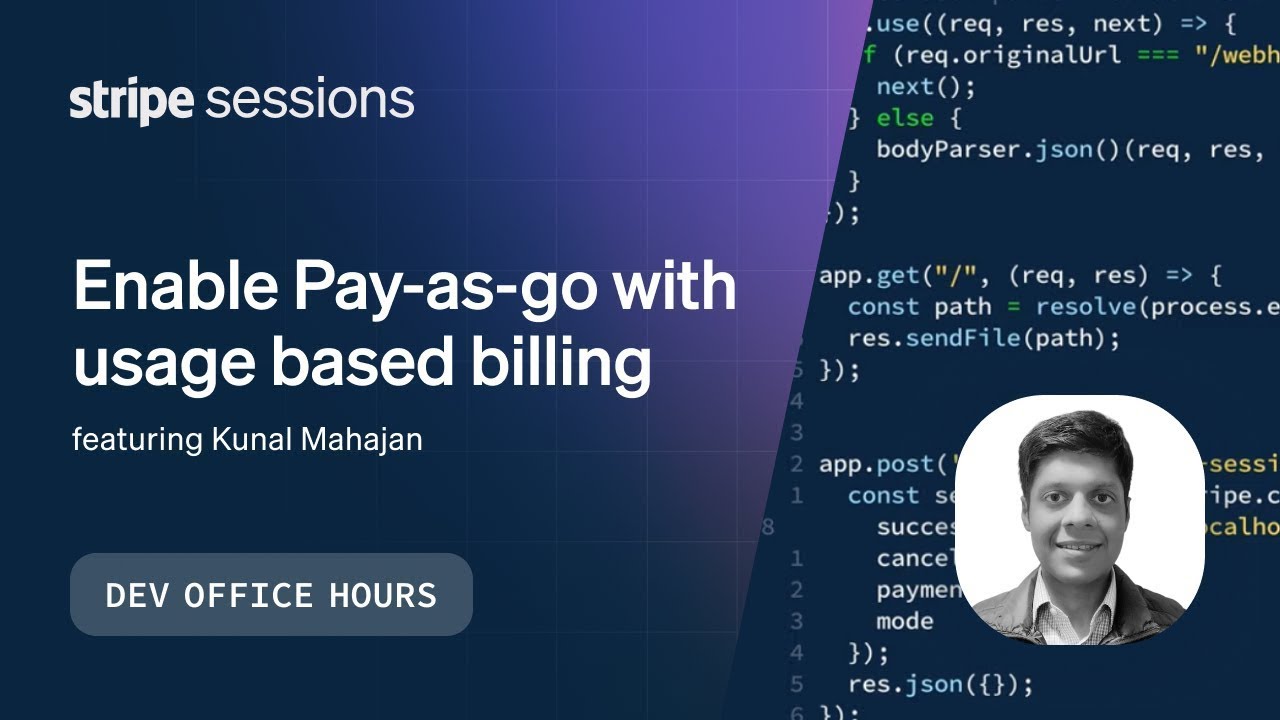 Enabling pay-as-you-go with usage based billing