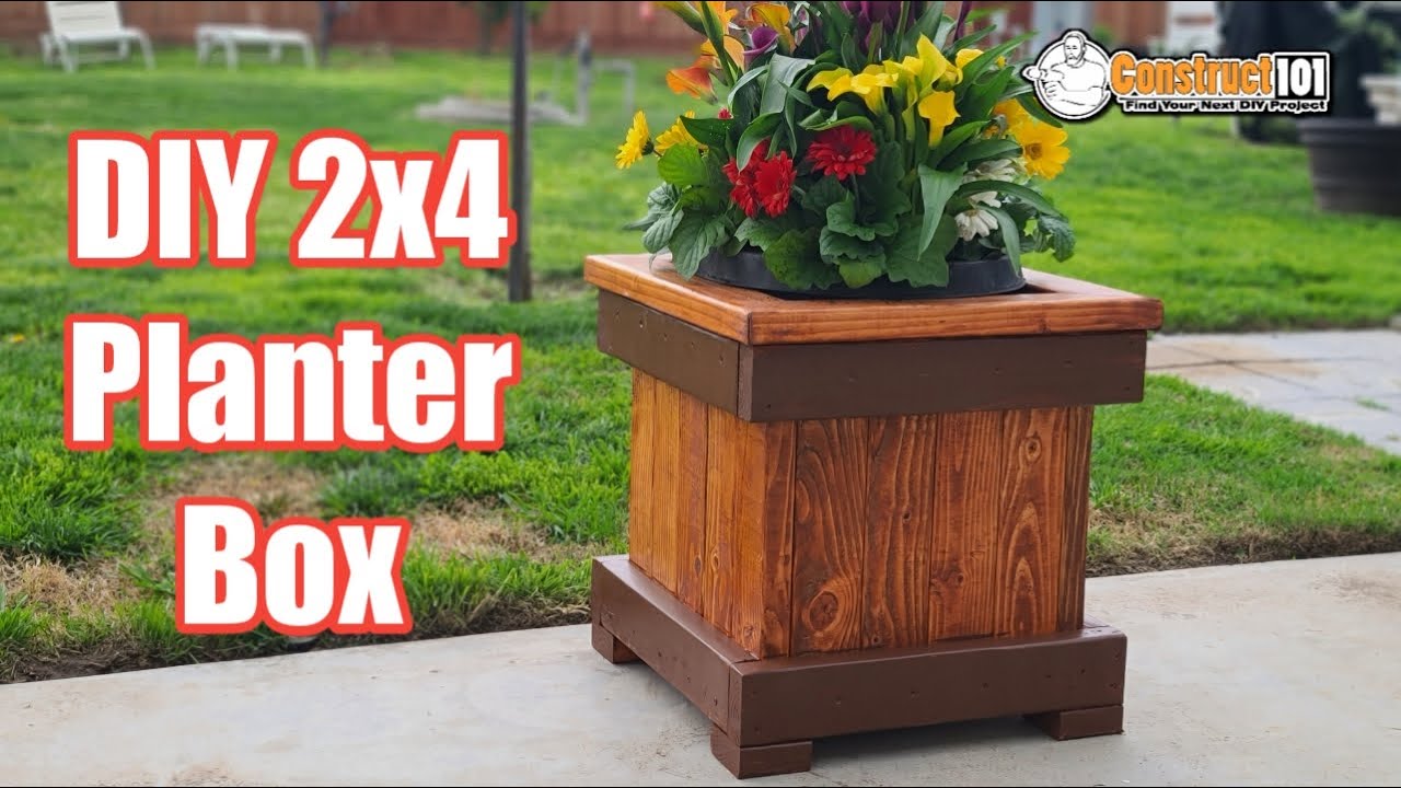 DIY 2x4 Planter Box - Free Plans - PDF Download