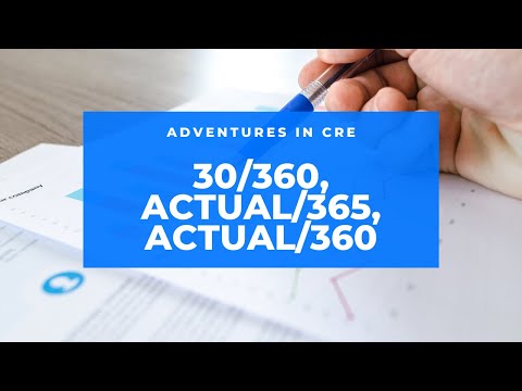 30/360, Actual/365, Actual/360 Amortization Tables [Watch Me Build]