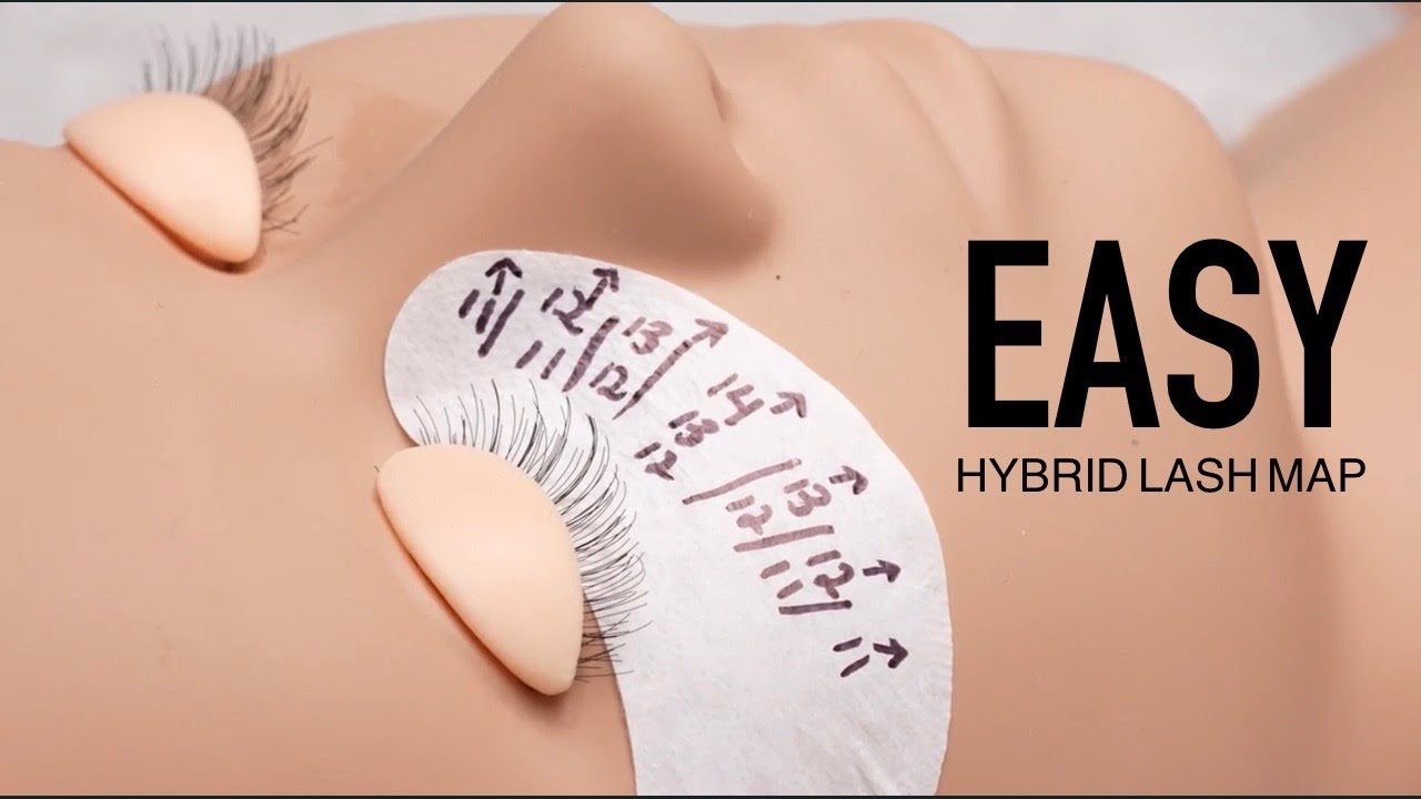 EASY Hybrid Lash Mapping / Lash Extensions 101 / Beginner lash tips