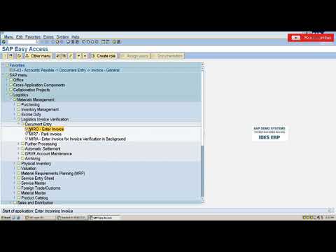 MIRO Invoice Posting in SAP