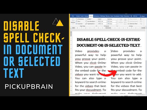 [Solved] How to disable spell check in Word for document or selected text
