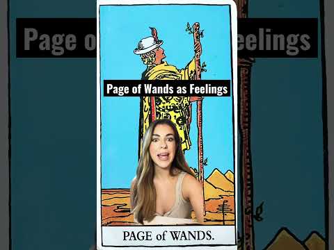Tarot Cards as Feelings: Page of Wands #shorts #tarotcardmeaning #howdotheyfeel