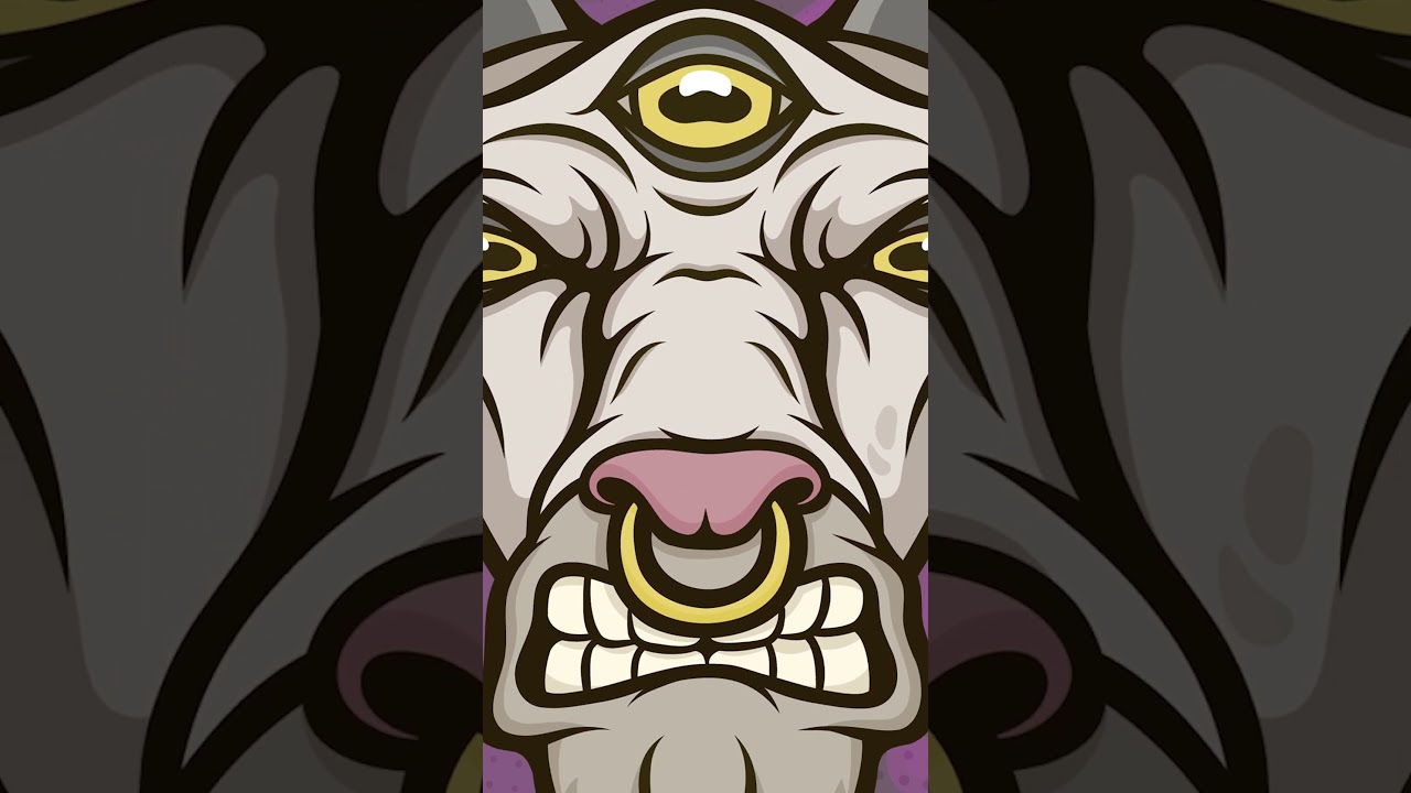 Three Eye Goat | Vector Design