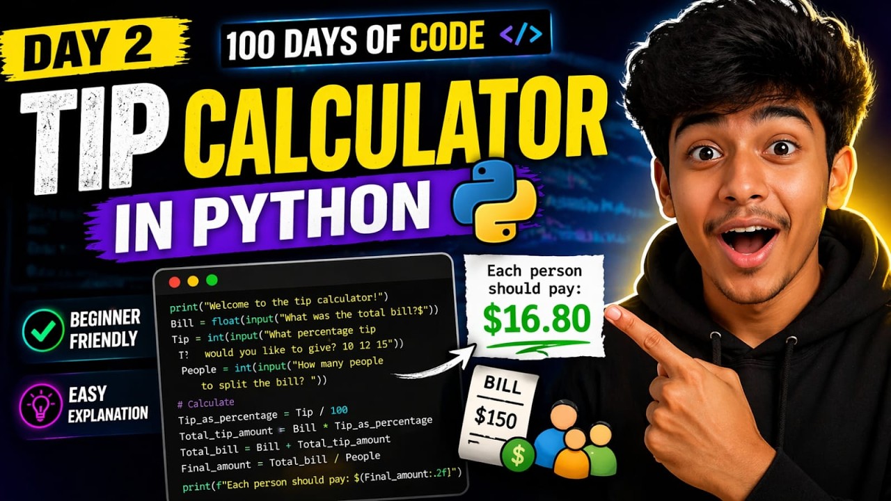 Python Project for Beginners: Tip Calculator Explained