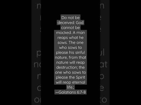 Galatians 6:7-8