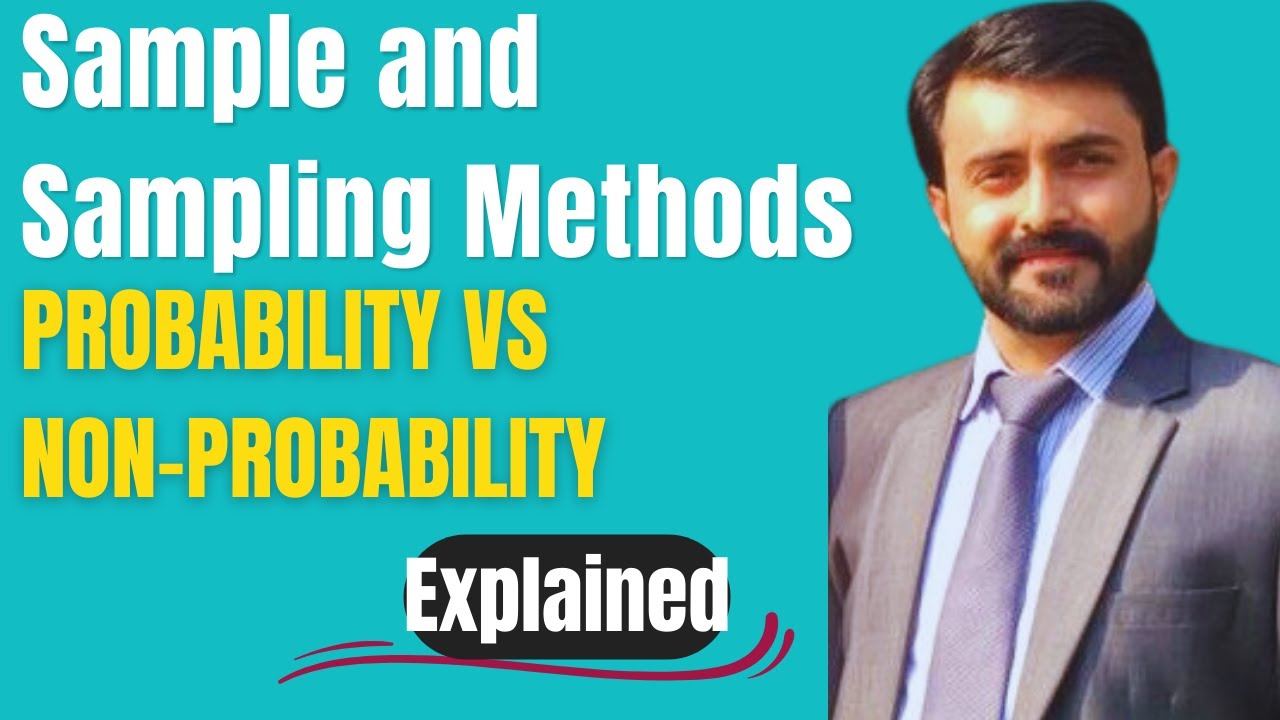 Sample and Sampling Methods | Probability vs Non-probability | Each subtype explained | #Tutorial