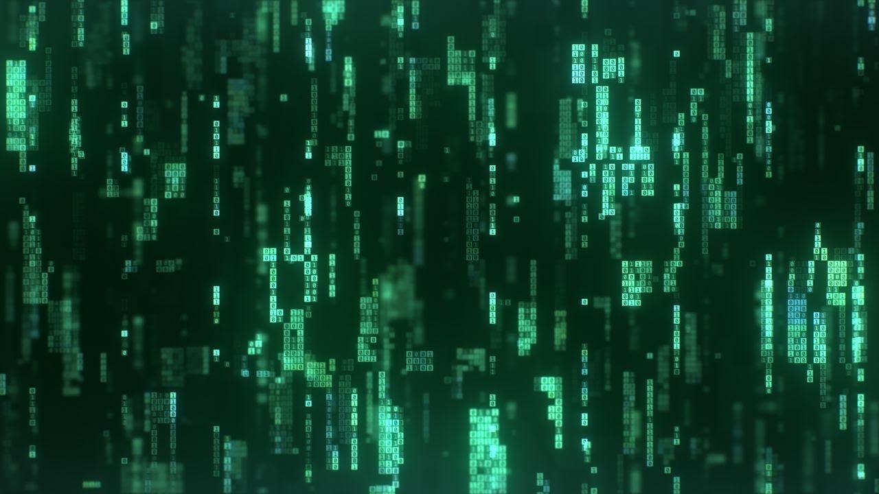 Big Data Analytics Binary Code Fly-Through - Hi-Tech Looped Background