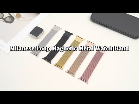 For Apple Watch 42mm / 41mm / 40mm / 38mm xDfind Milanese Loop Magnetic Metal Watch Band