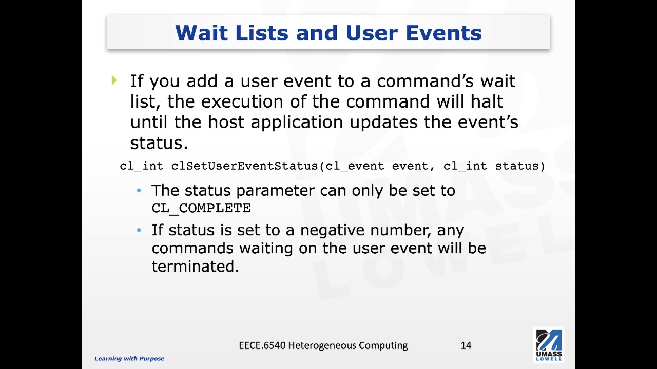 OpenCL Events