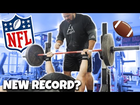 Brian Shaw and Robert Oberst Take on the NFL Bench Press Combine