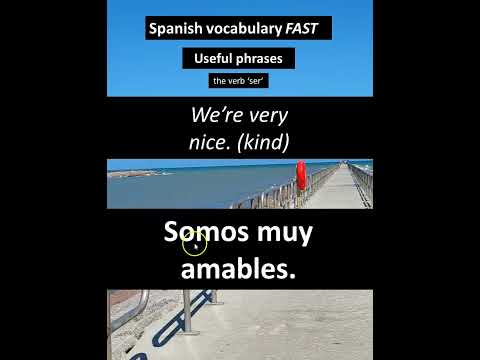 We're very nice / Somos muy amables #spanishforbeginners #spanishpronunciation #spanishvocabulary