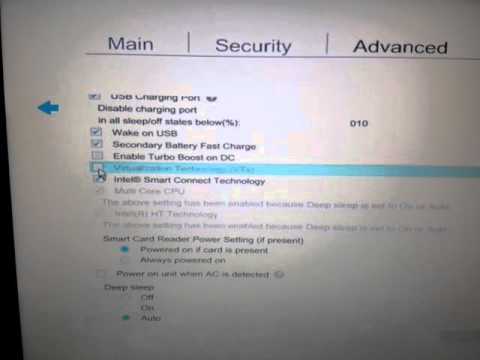 How to enable virtualization in HP elitebook 840