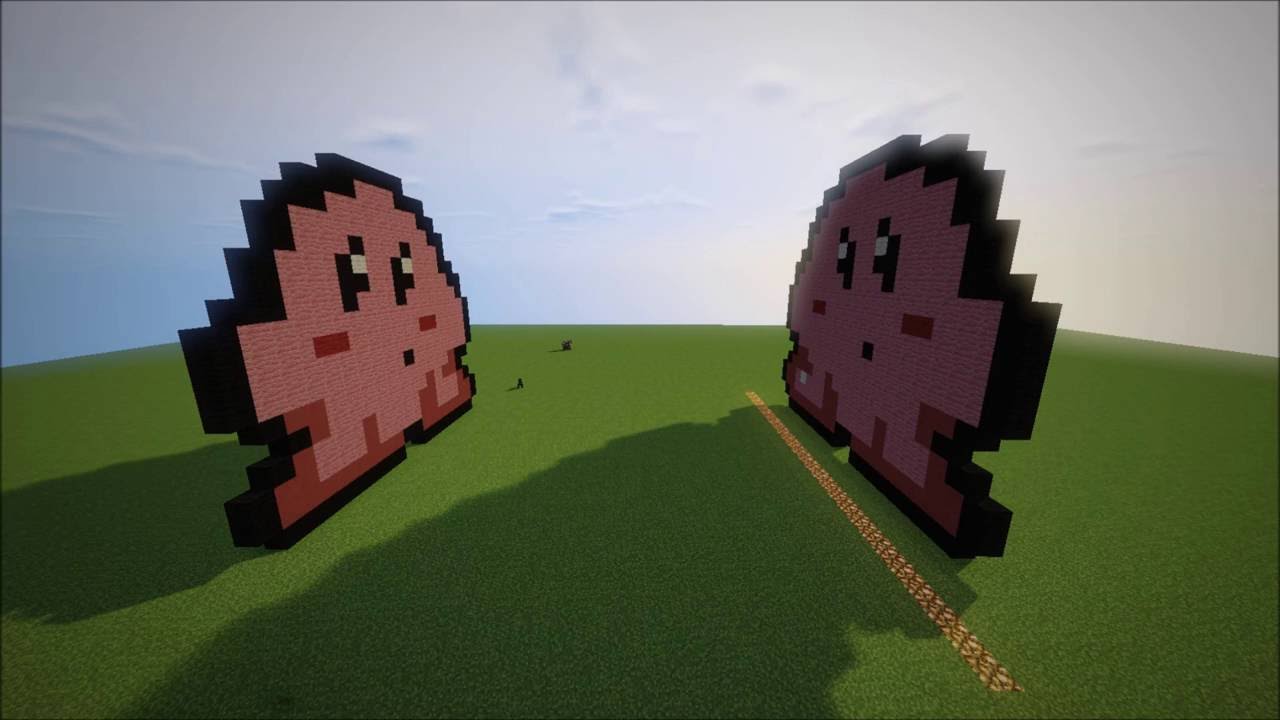 Minecraft Speed Build: Kirby Pixel Art
