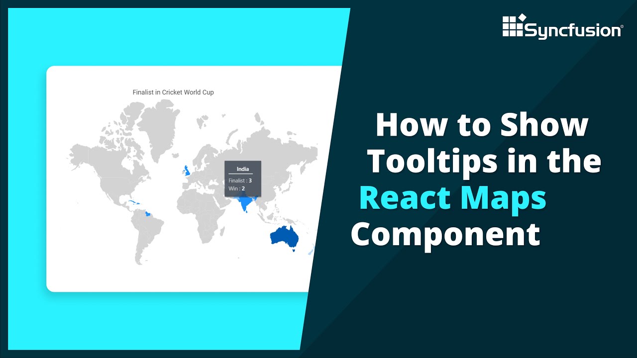 How to Show Tooltips in the React Maps Component