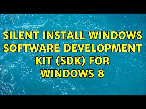 Silent Install Windows Software Development Kit (SDK) for Windows 8