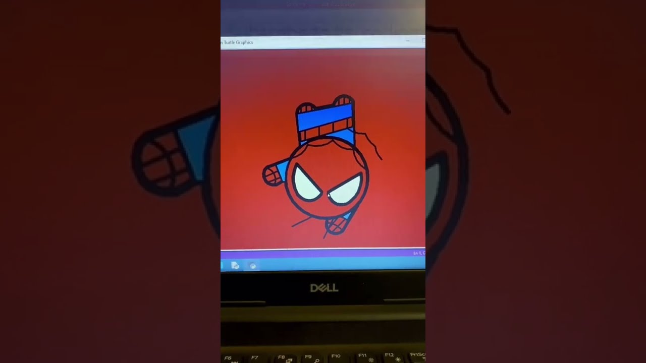 Draw Spiderman Using Python Turtle.