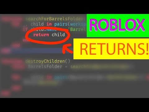 ROBLOX CODING TUTORIAL #5: RETURNS!