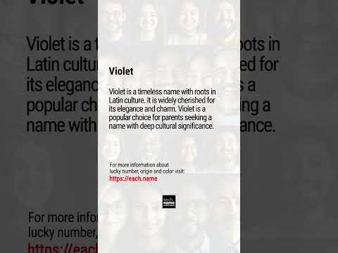 Discover the Meaning of Names! πβ¨ #NameMeaning #BabyNames #UniqueNames #violet