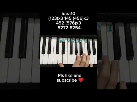 Idea10 Gibran Alcocer beautiful and easy melody on piano 🎹 tutorial