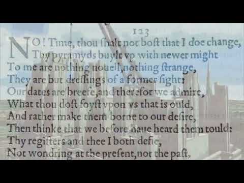 Shakespeare's Sonnet 123 read in a reconstruction of Late Elizabethan Pronunciation