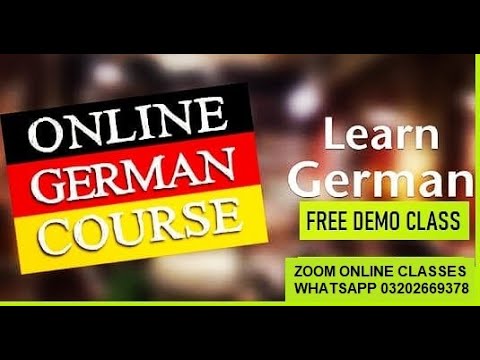 Learn the German Language via Online Zoom Class