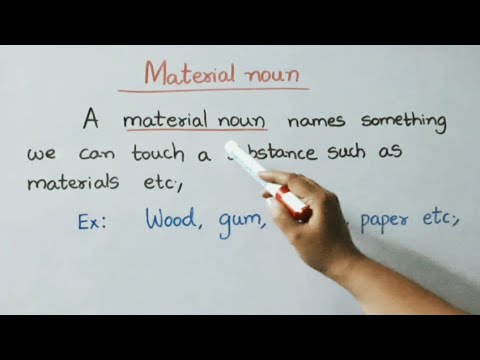 What is a material noun?|| Learn English Grammar