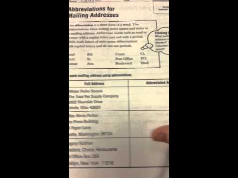 Page 248 Abbreviations for Mailing Addresses