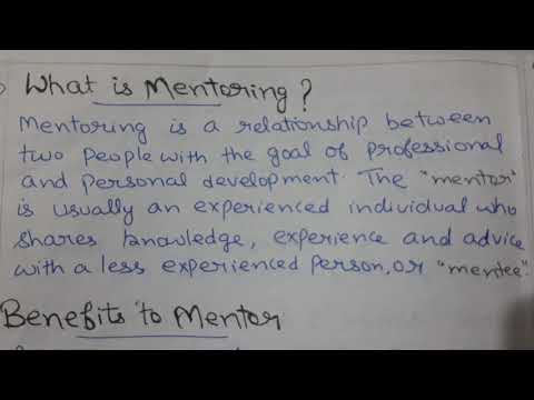 6 benefits of MENTORING to its mentor and mentee
