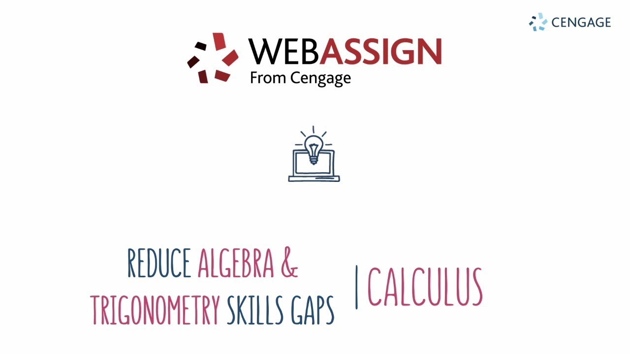 WebAssign for Calculus – Refresh Algebra & Trigonometry Skills