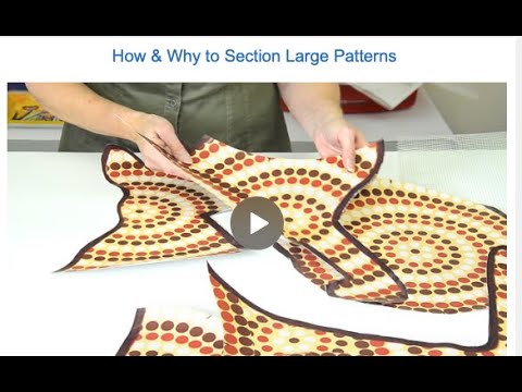 How and Why You Should Section Large Patterns for Mosaics