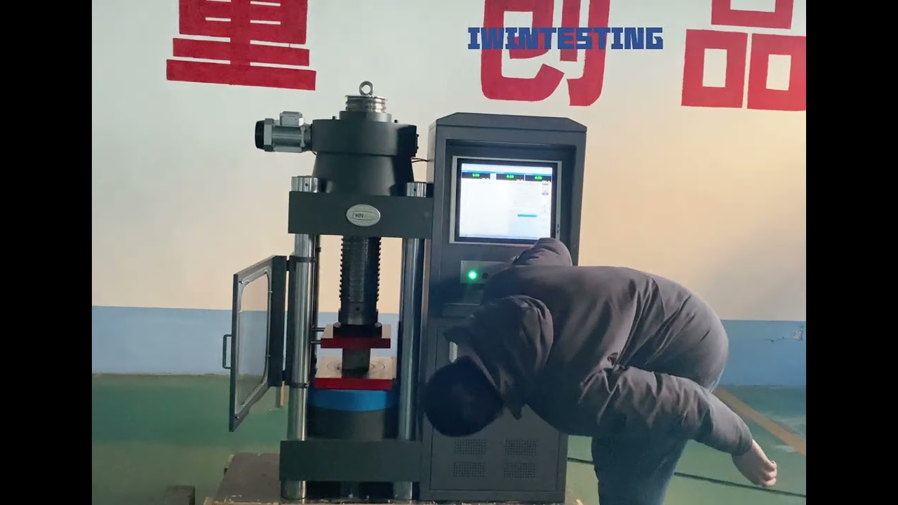 IWINTESTING-3000 KN Fully Automatic Servo Compression Testing Machine
