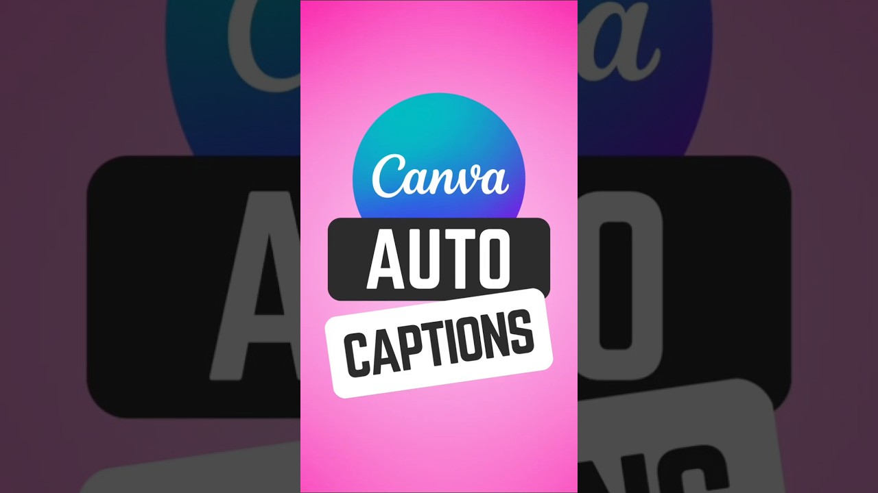 Canva Auto Captions Tutorial  Easy Subtitle Generator in Seconds! #canva