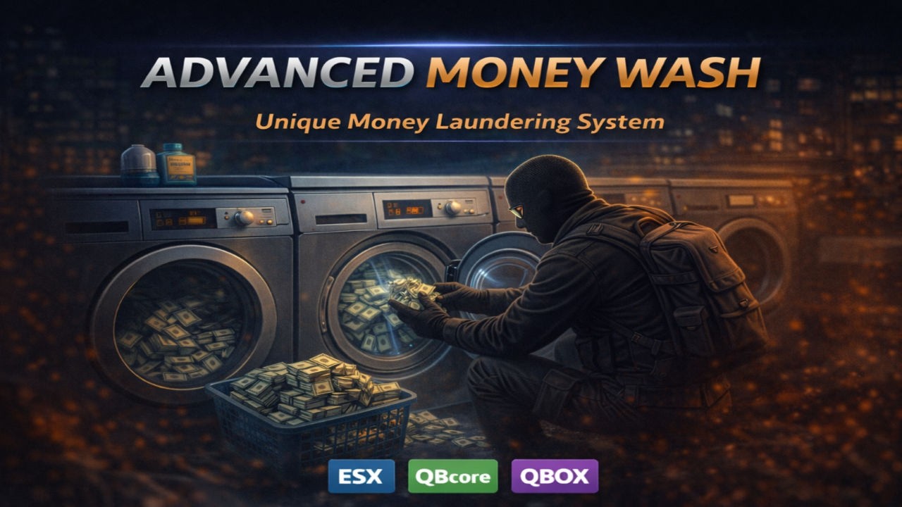 Advanced Money Wash System for FiveM