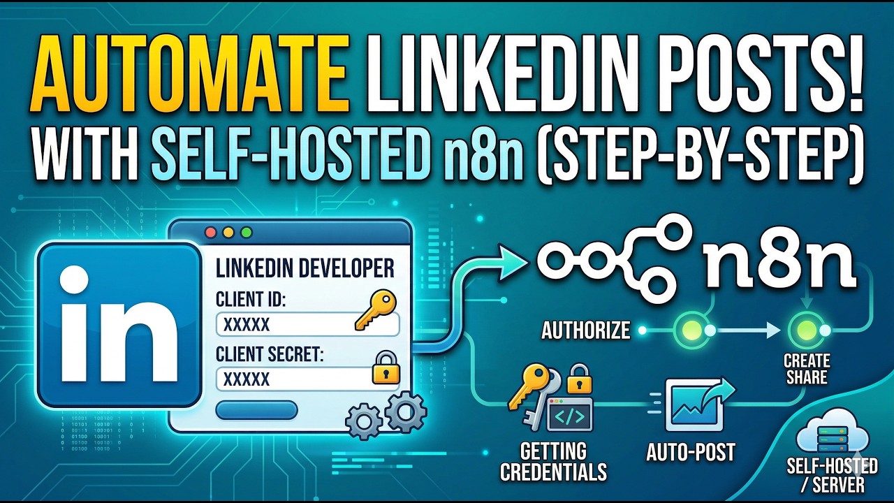 How to Connect LinkedIn to Self-Hosted n8n (OAuth & App Setup)