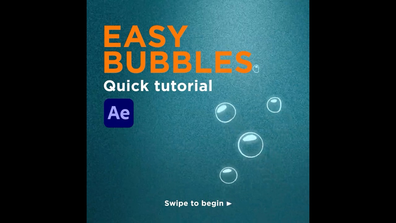 EASY BUBBLES | Quick After Effects Tutorial
