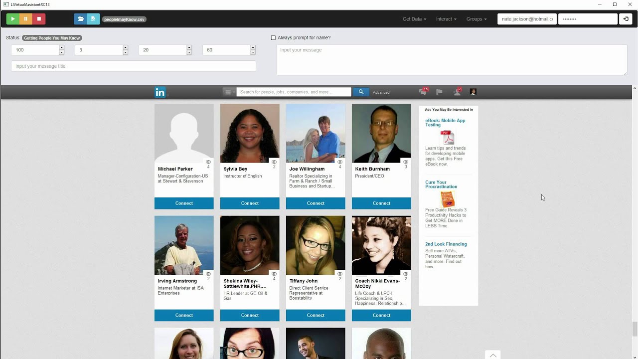LinkedIn Marketing Software - LinkedEngine People You May Know -- LinkedIn Automation Software
