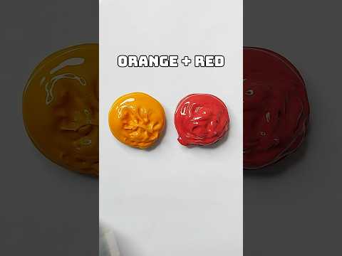 What Happens When You Mix Orange and Red? π¨π₯ #shorts