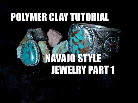 034-Polymer clay tutorial - Navajo style jewelry part 1