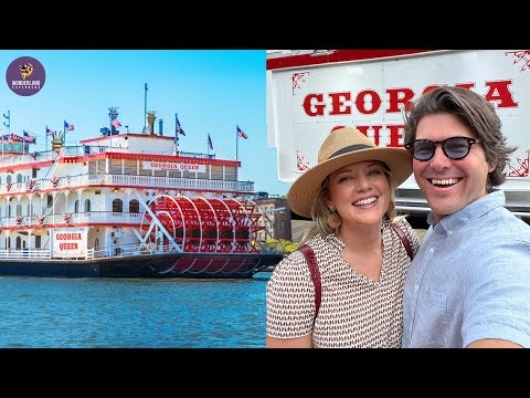 Iconic Savannah Riverboat Cruises Tour and Dining Review | Cargo Ships Closeup, Food, History & More