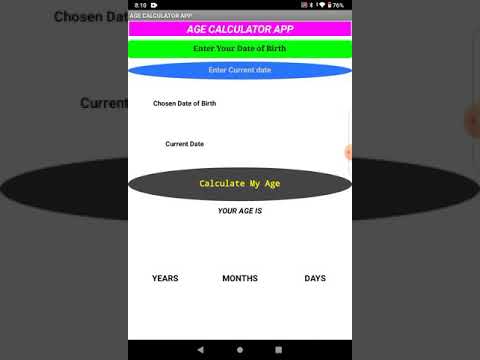 AGE CALCULATOR APP