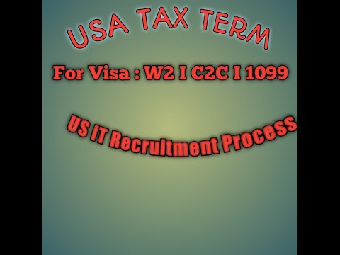 US IT Recruiter I Tax term I W2 I C2C I 1099 I @CareerHandle Us work permit & Visa type