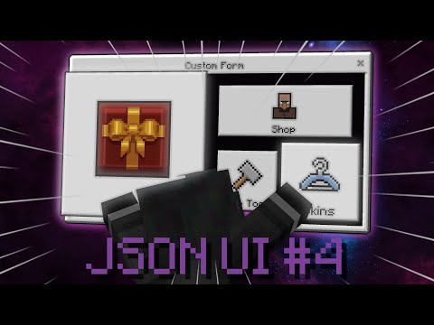 CUSTOM BUTTONS IN JSON UI (Minecraft Bedrock Scripting API and JSON UI)